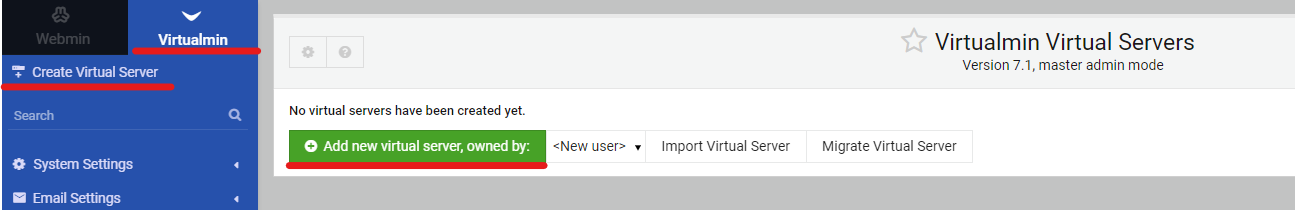 Add new Website (Virtual Server) to Virtualmin – Adnan Halilovic Blog